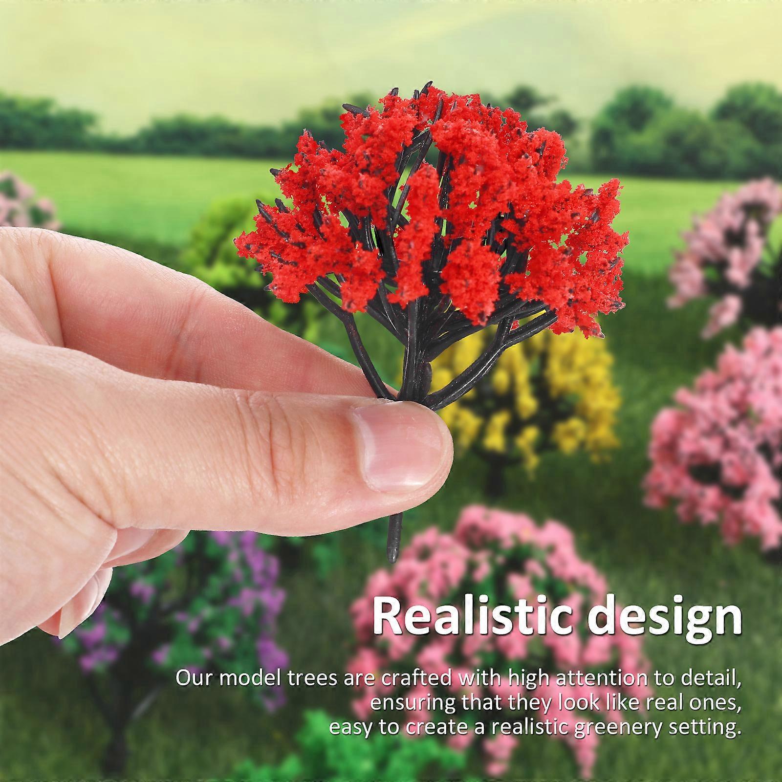 15pcs Model Trees Mini Trees Realistic Tree Figurines Architecture ...