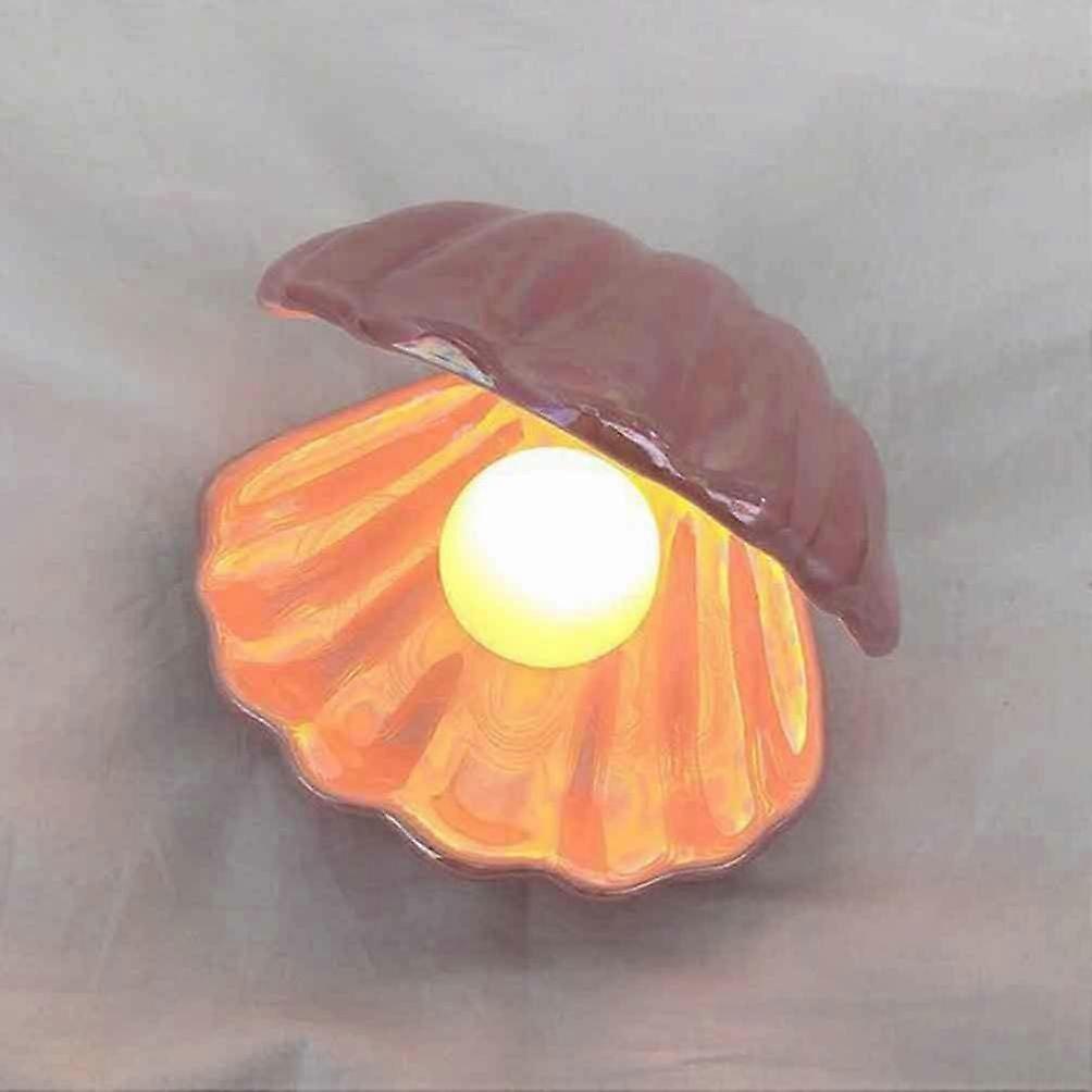 Shell Pearl Light LED Ceramic Pearl in Shell Light Clamshell Pearl Lamp ...