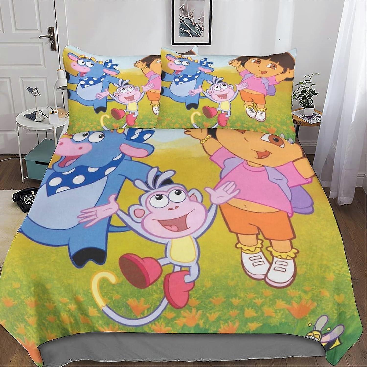 Parts Dora The Explorer Microfiber Duvet Cover Dora The Explorer Print ...