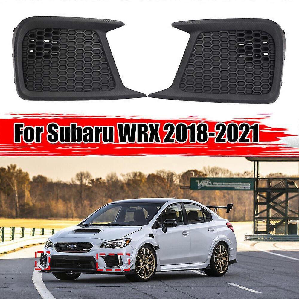 Front Fog Light Lamp Cover Bezel Grille L+R For Subaru WRX STI 2018 ...