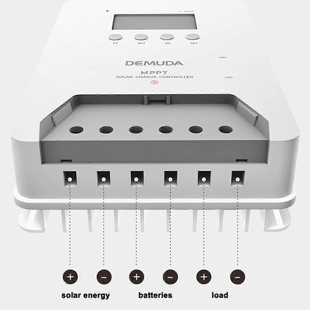 40A MPPT Solar Charge Controller RV Charging 12V/24V Intelligent Solar ...