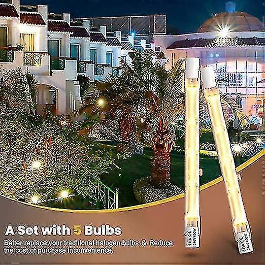 5pcs R7s 118mm 400w Halogen Lamp Pencil Bulb Dimmable Ac 220-240v 7500lm J118 Linear Halogen ...