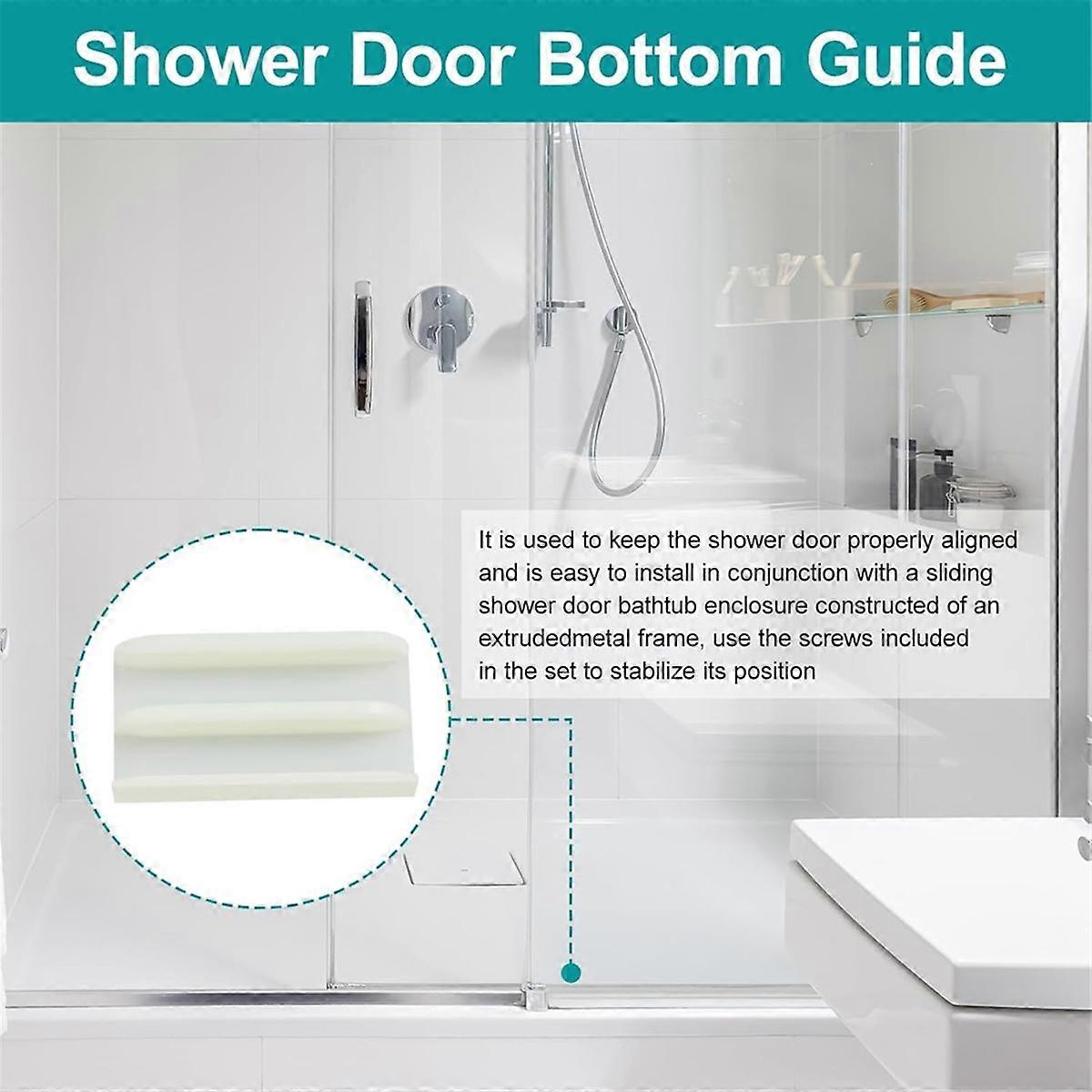 M6219 Sliding Shower Door Bottom Guide for Sliding Shower Door (Top Hung) Shower Door Guide 1/2 ...