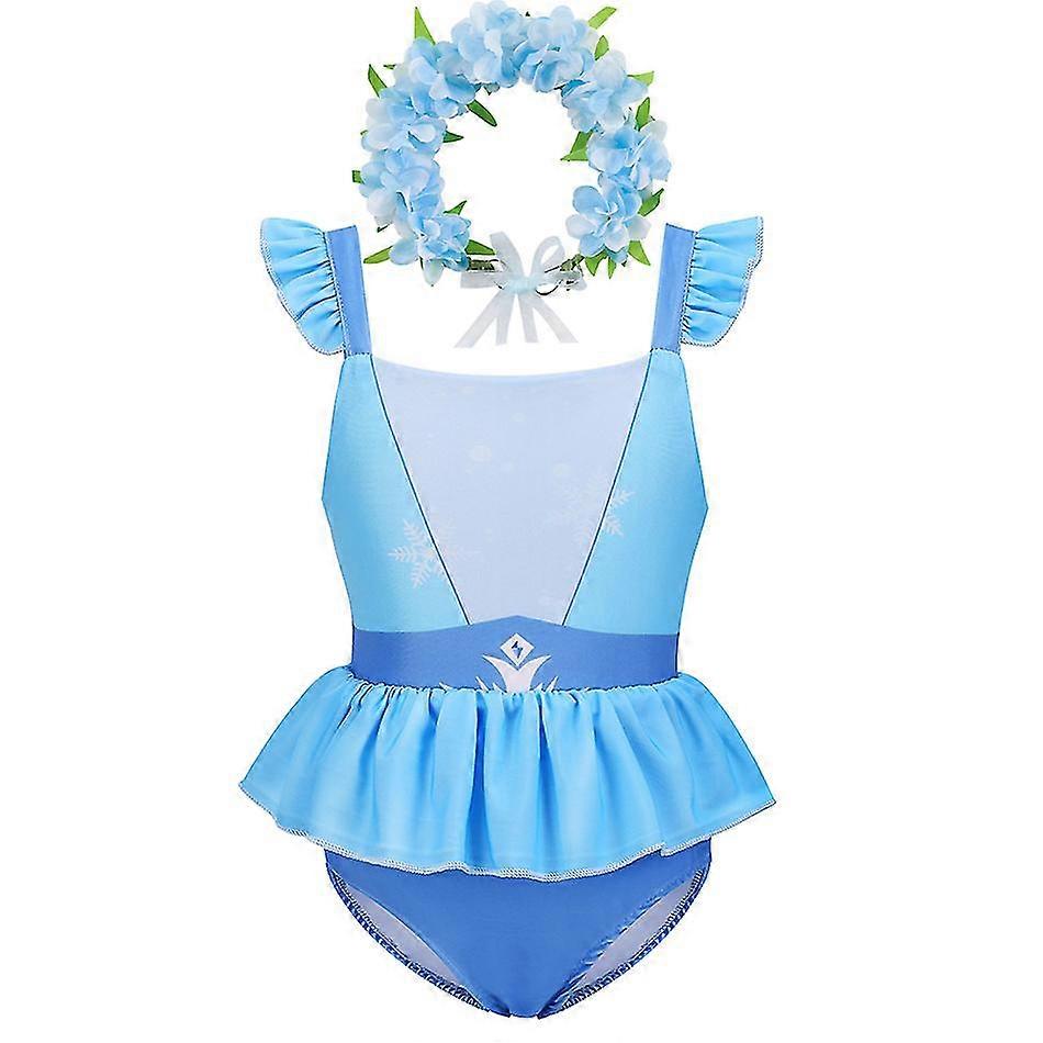 * Princess Swimsuit Frozen Elsa Anna Snow White Aurora Belle Cinderella ...