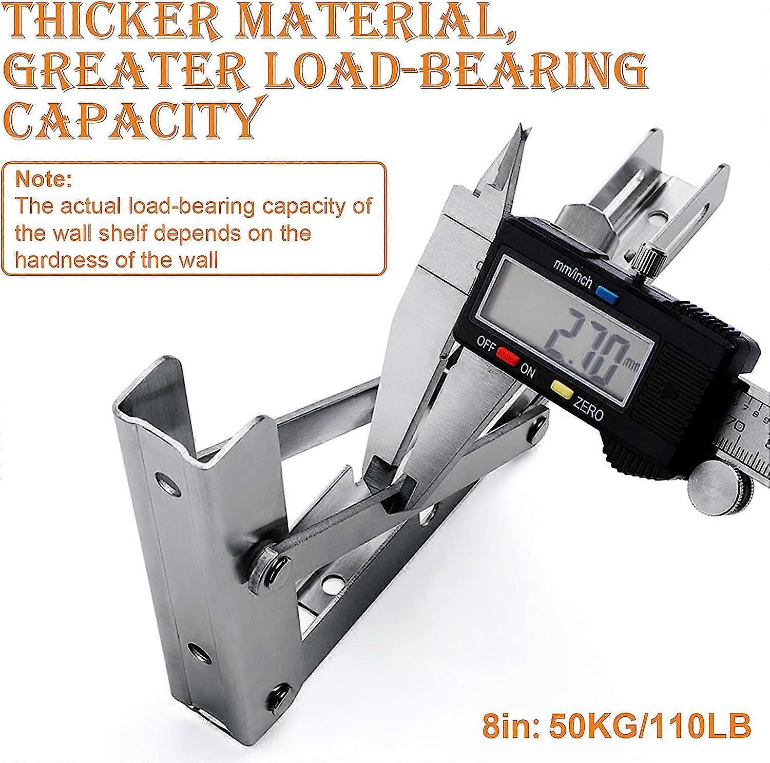 400mm Folding Bracket - Max Load 150kg - Stainless Steel Folding ...