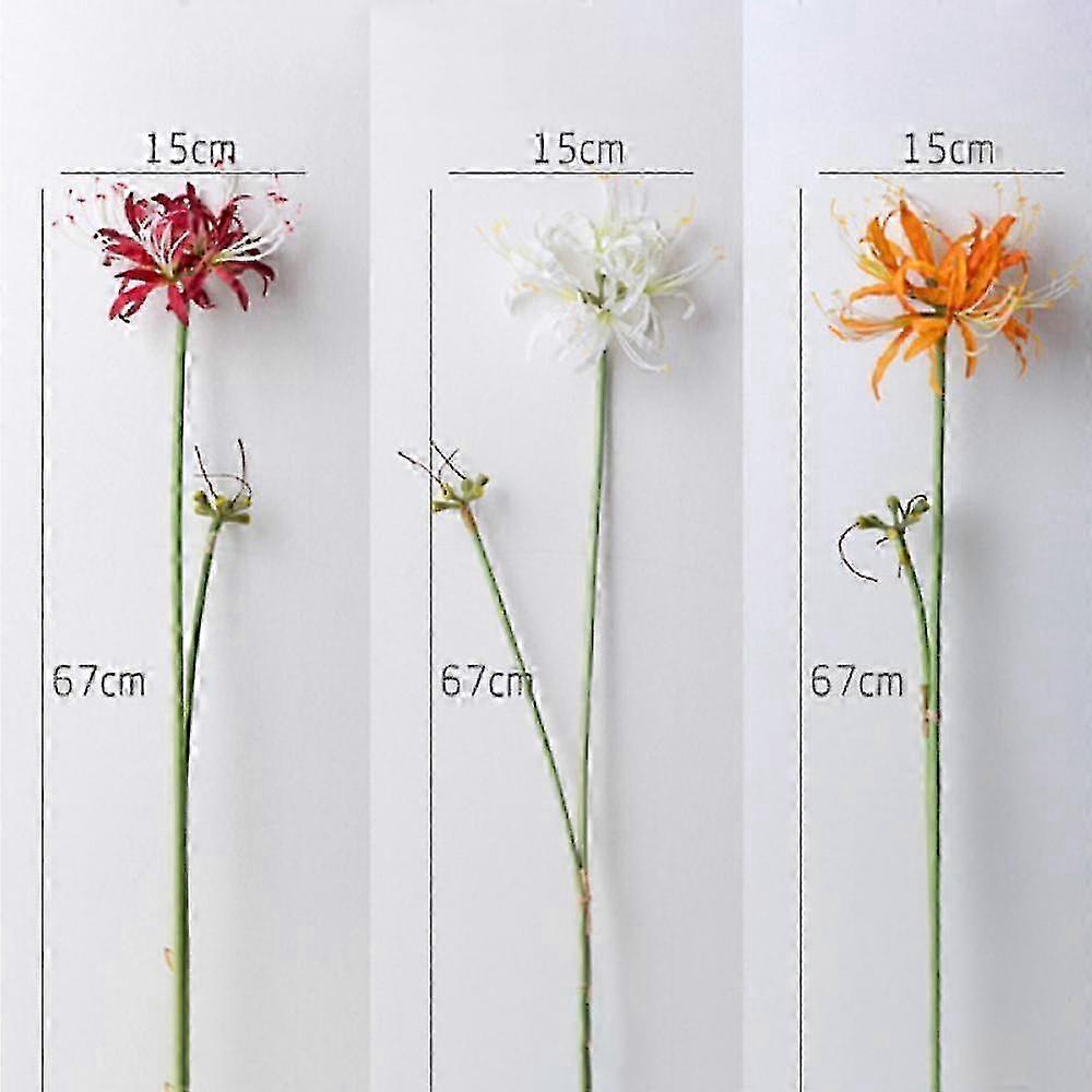 5 Pcs Spider Lily Artificial Stone Garlic Bulb Long Stem Real Touch ...