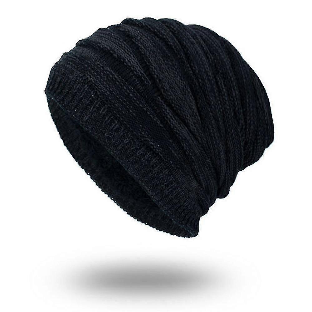 Knit Loose Beanie Oversized Winter Warm Hat | Fruugo UK