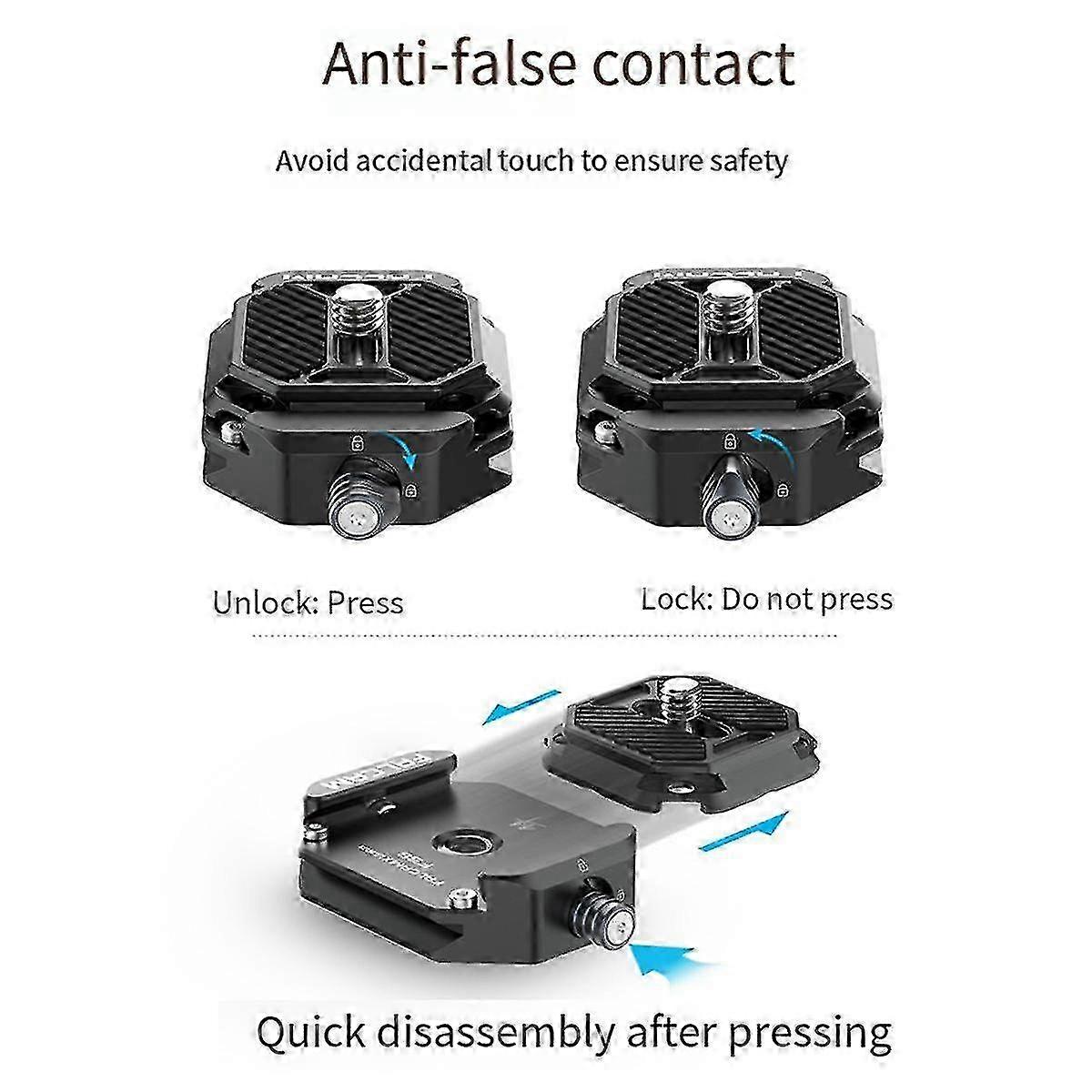 F38 Camera Shoulder Strap Mount Quick Release Kit Plate+Base for ...