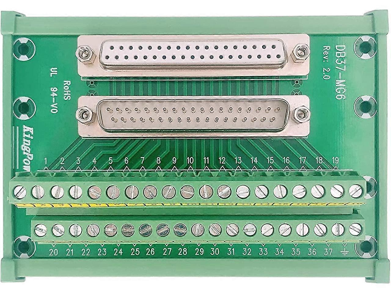DB37 Male/Female D-SUB Din Rail Mount Interface Module, RS232 D-SUB ...
