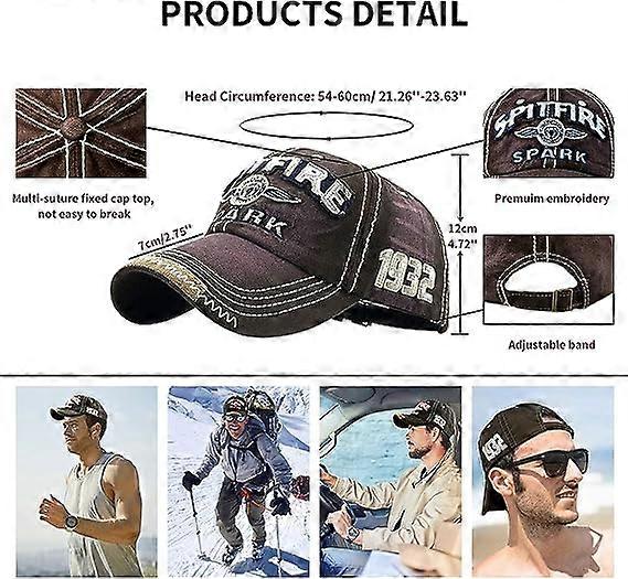 Wine Red Men's Cap Retro Style Breathable, Baseball Cap for Unisex Pure ...