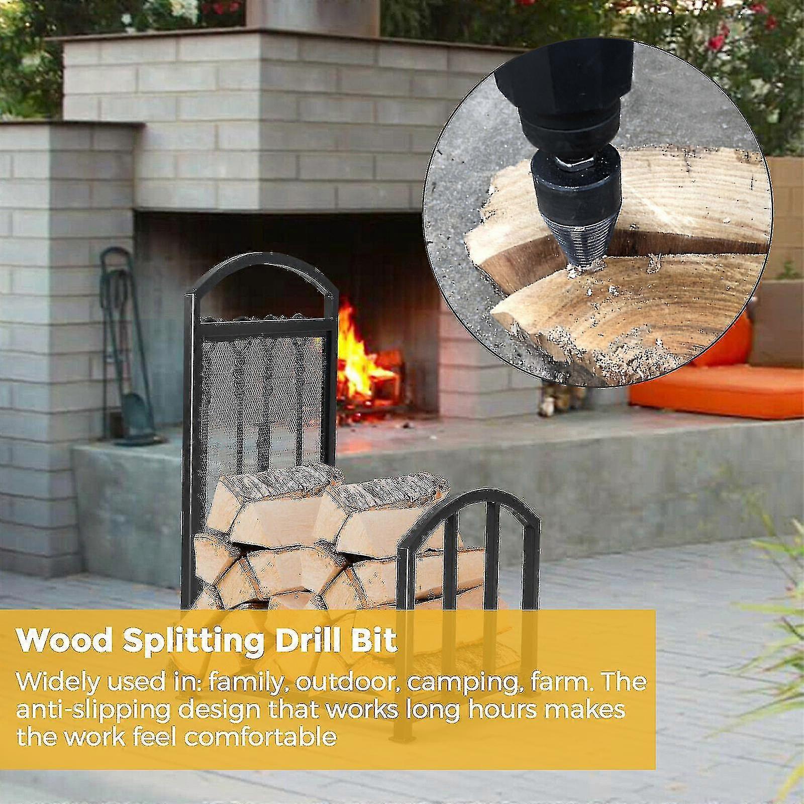 Speed Twist Drill Bit Wood Firewood Log Splitter Screw Splitting Cones ...