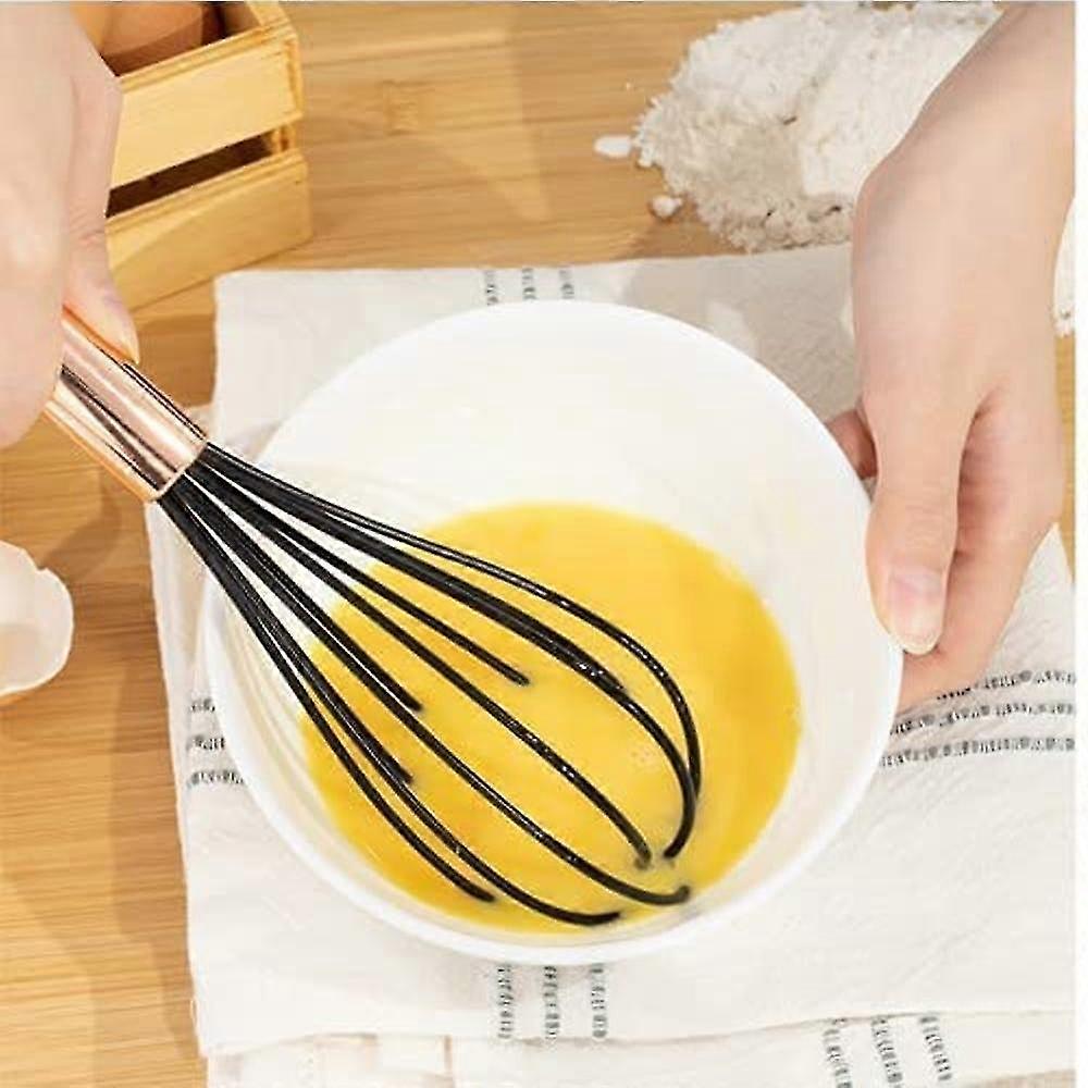 Silicone Whisks For Cooking, Stainless Steel Wire Whisk Set Of Two ...