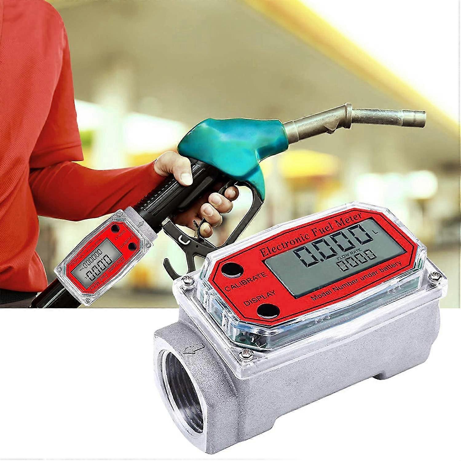 1 Inch Digital Turbine Flowmeter Digital Lcd Display With Npt Counter ...