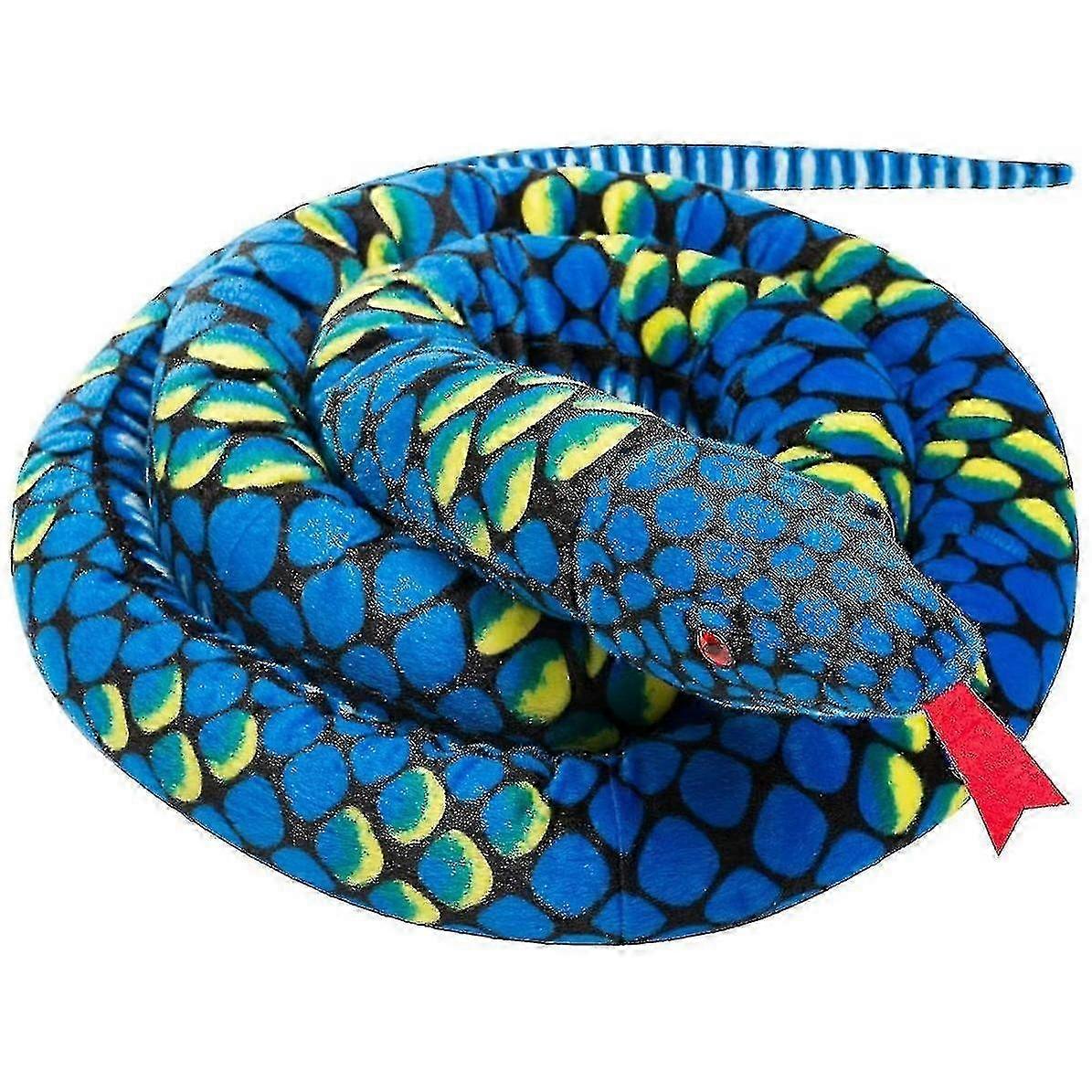 Plush Giant Snake Realistic Animal Red Eyes Toy Gifts for and Girls 110 ...