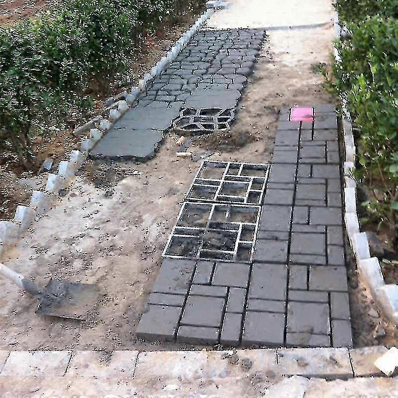 Diy Concrete Garden Molds Reuseable Pavement Mold Manual Molding Paving ...