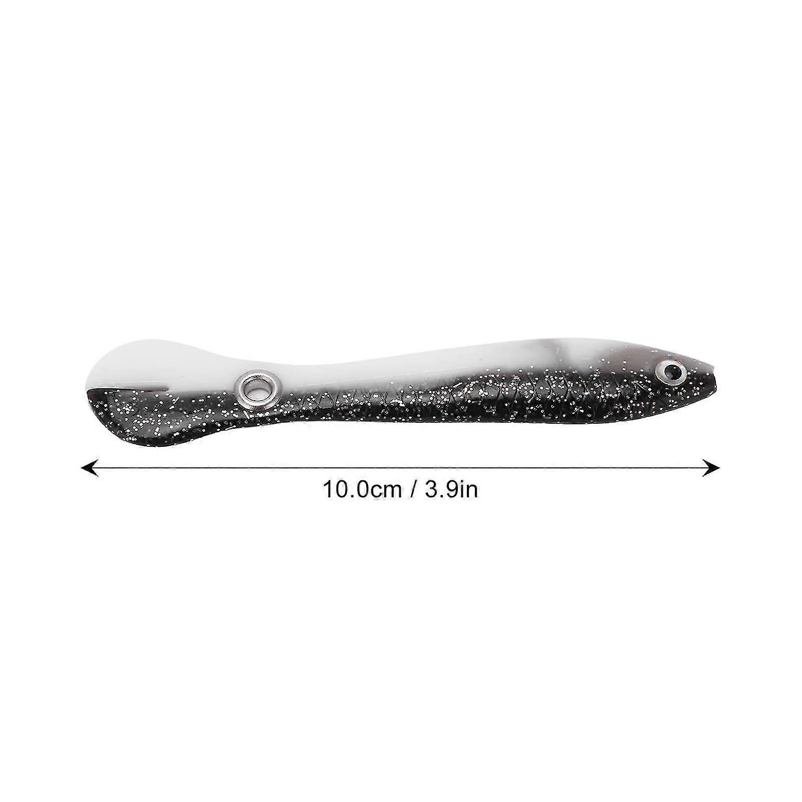 5pcs/set 10cm 6g Soft Lure with 3D Eyes Enlarged Tail Coil Artificial ...