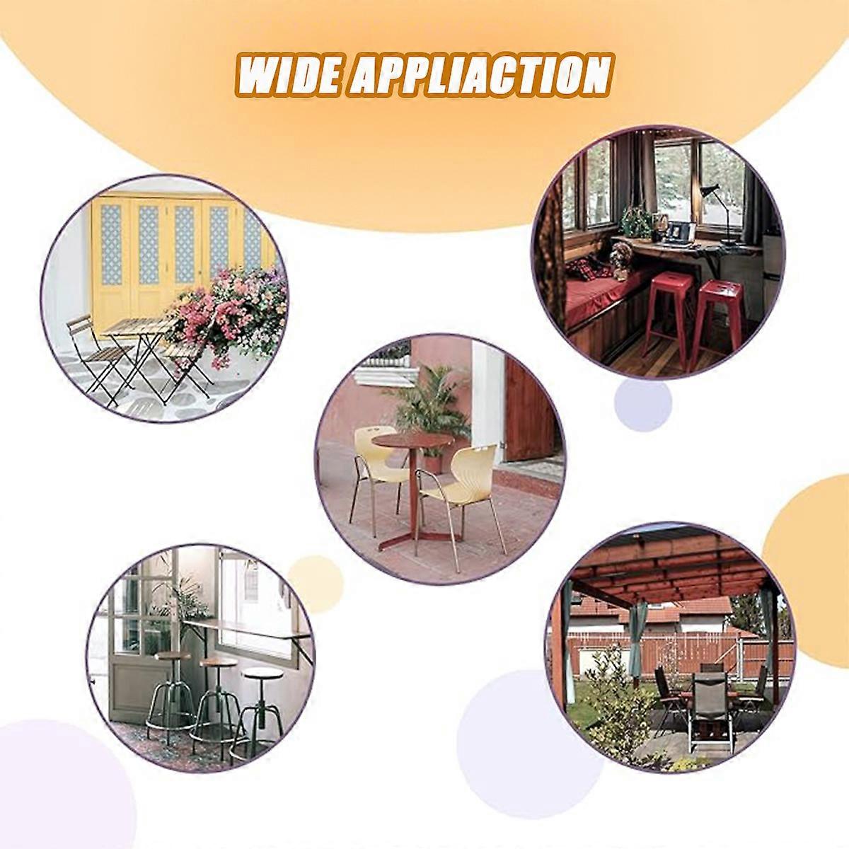 32-Pack Plastic End Caps Pipe Plugs Round Tube Inserts Furniture ...