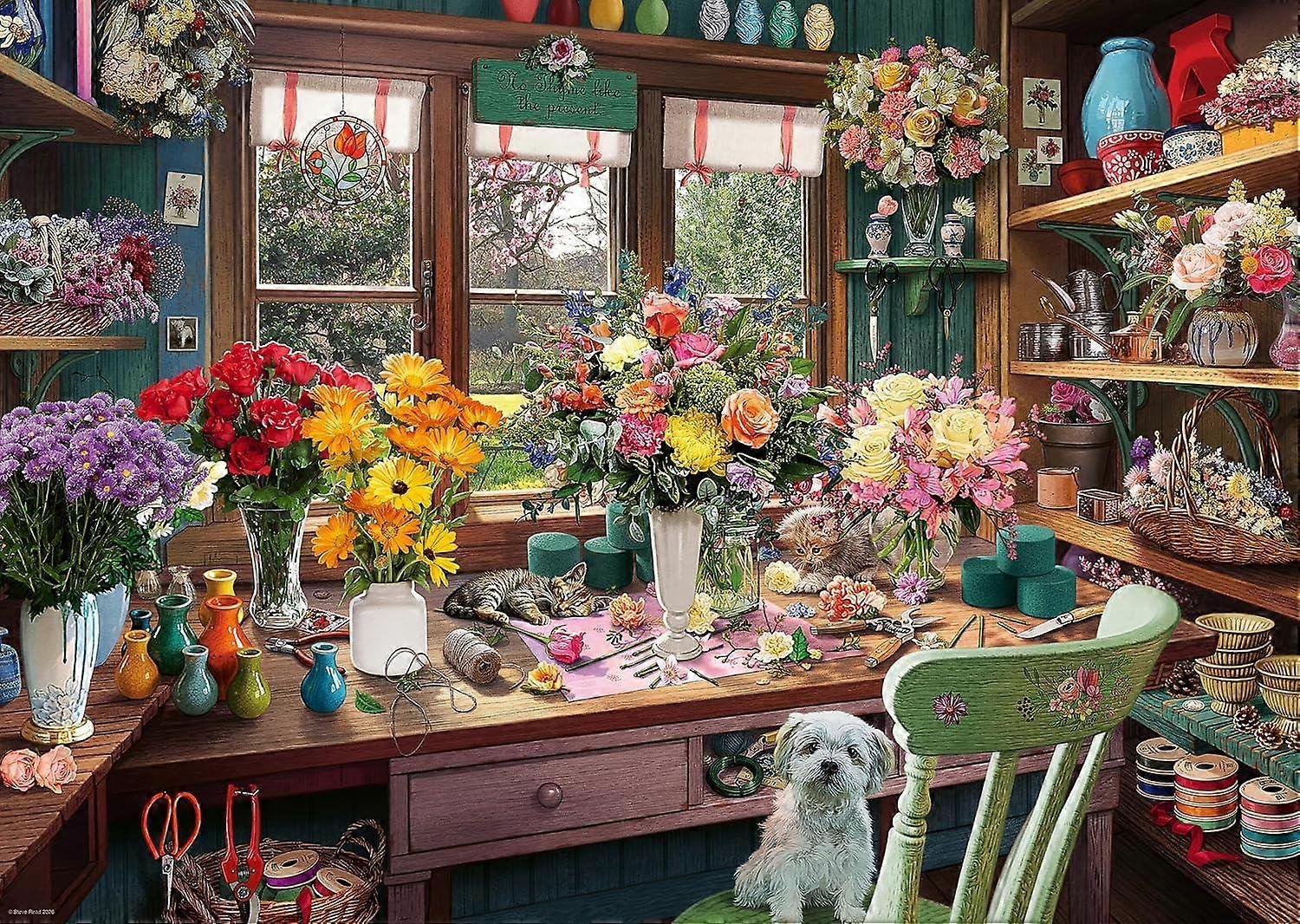Ravensburger My Haven No.13 The Flower Arrangers Shed Jigsaw Puzzle ...