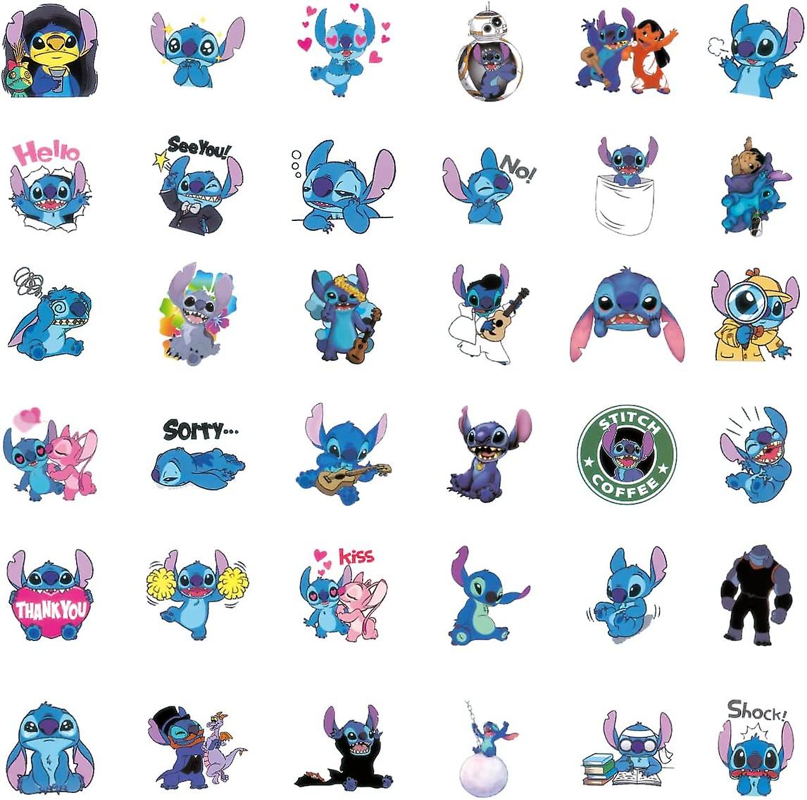 100 PCS Stitch Stickers,Lilo and Stitch Stickers for Water Bottles ...
