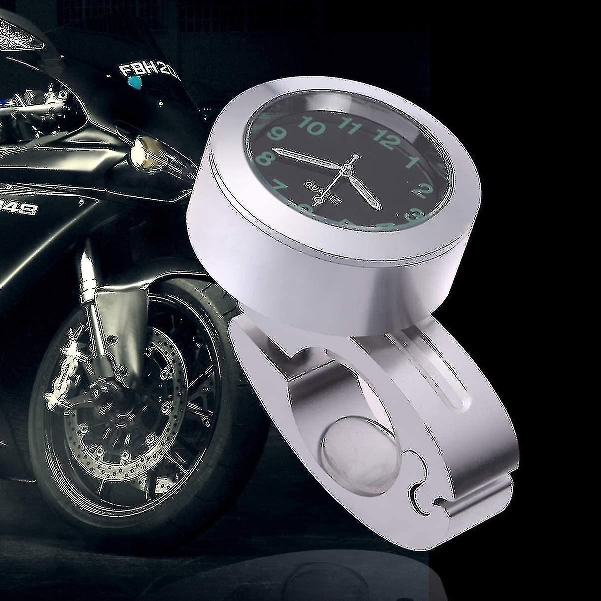 Motorcycle Handlebar Clock Mini Motorcycle Clock Watch Waterproof 7/8 ...