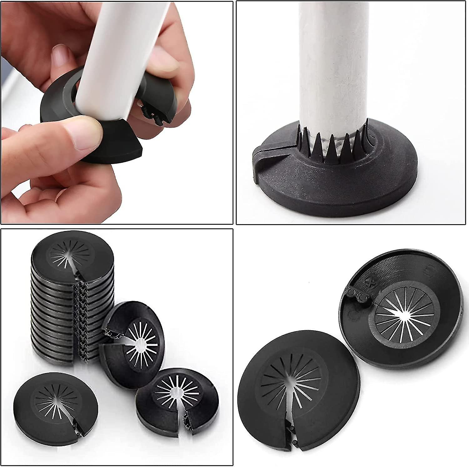 10pcs Wood Radiator Rosette Hose Cover Exterior Tap Radiator Cover ...