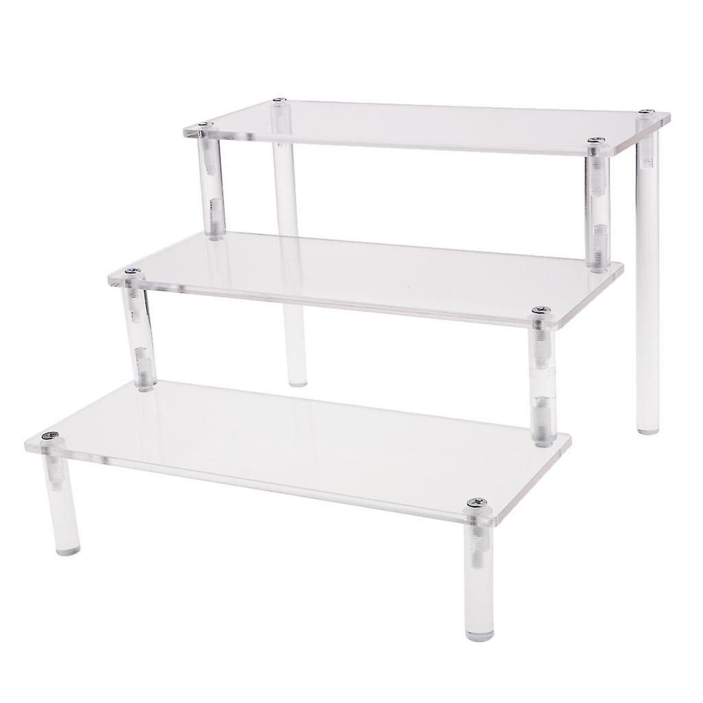 3-Tier+2-Tier Acrylic Storage Rack Detachable Model Figures Display ...