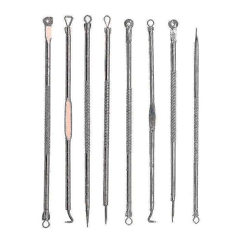 Stainless Comedone Extractor Black Dot Pimple Blackhead Remover Spoon ...