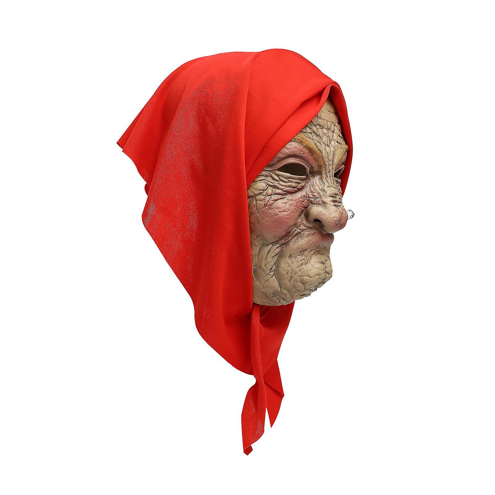 Grandma Mask Head Cover Old Man Full Head Realistic Old Man Grandpa ...
