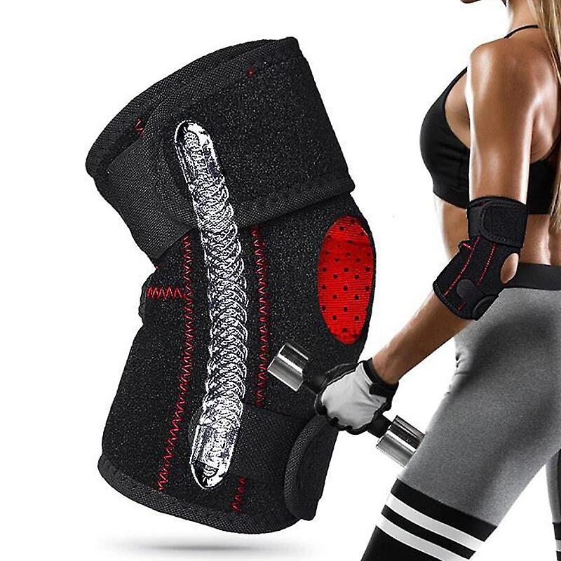 Pad Band Gym Adjustable Tennis Elbow Support Spring Elbow Brace ...