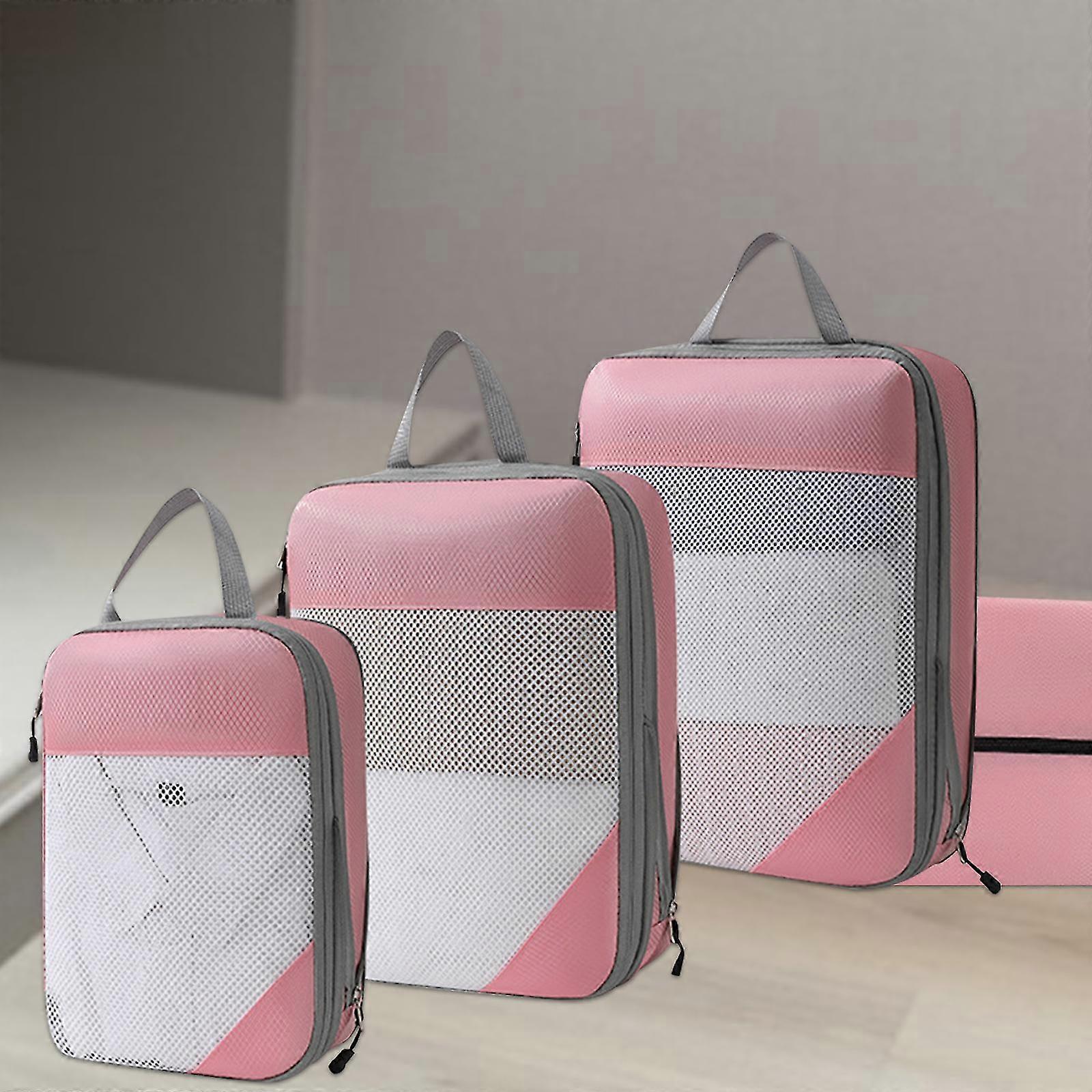 Compression Packing Cubes- 4 Set Travel Expandable Packing Oranizers ...