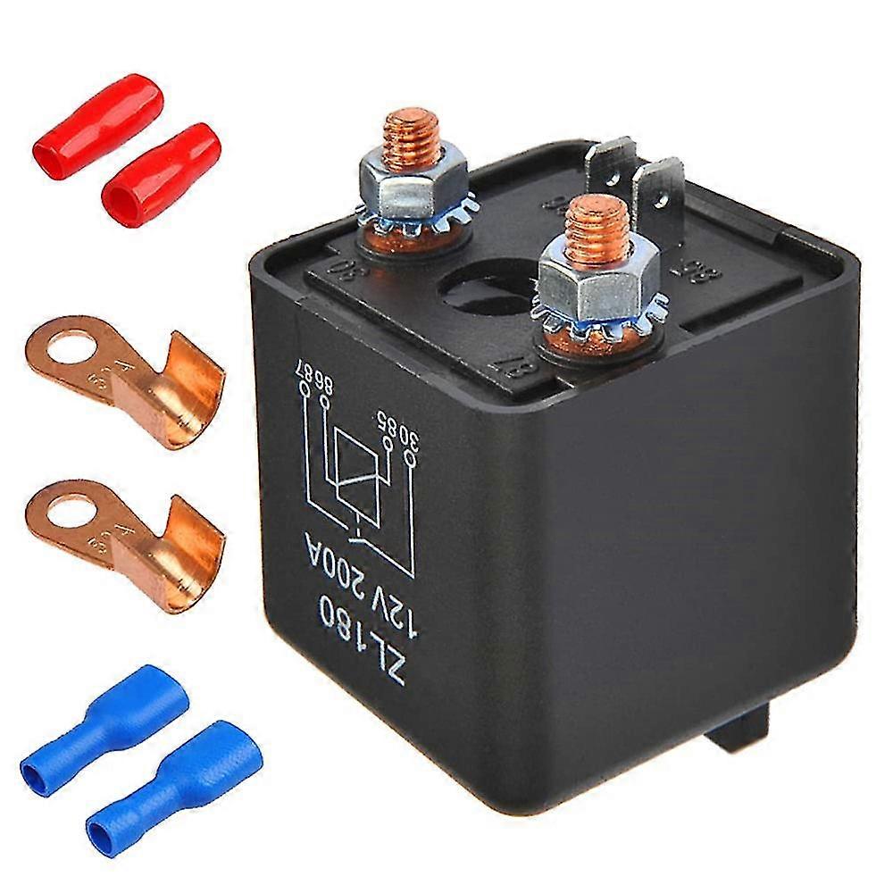 12v Car Relays 200 Amp Split Charge Relay For Car Starter 4 Pin On/off ...