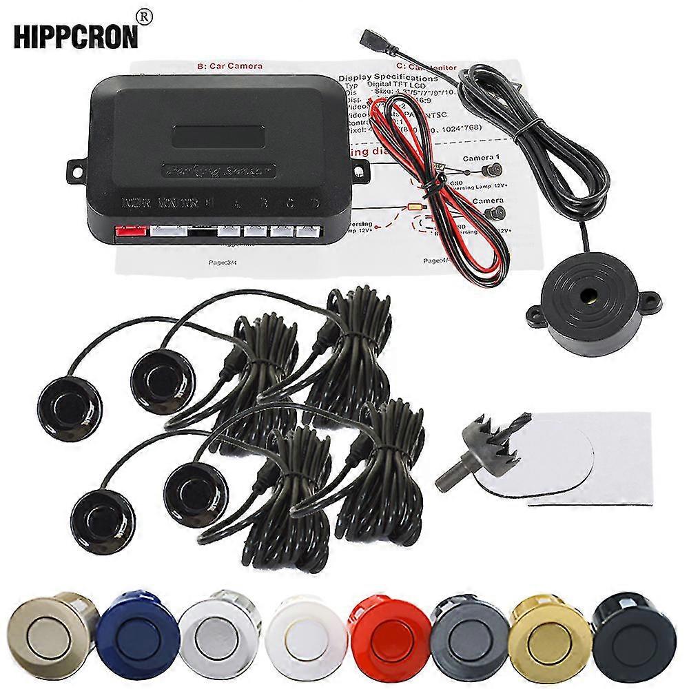Buzzer Car Parking Sensor Kit Backup Radar Sound Alert Indicator Probe ...