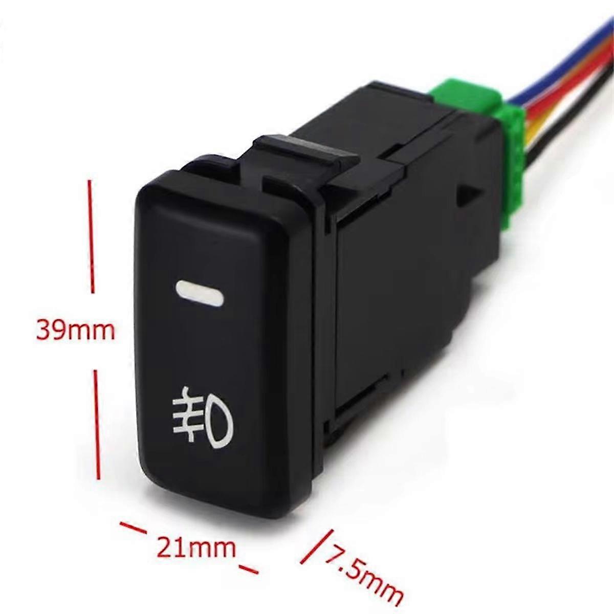 2 Pcs Auto Retrofit Switch Waterproof Toggle Switch Fog Lamp Switch ...