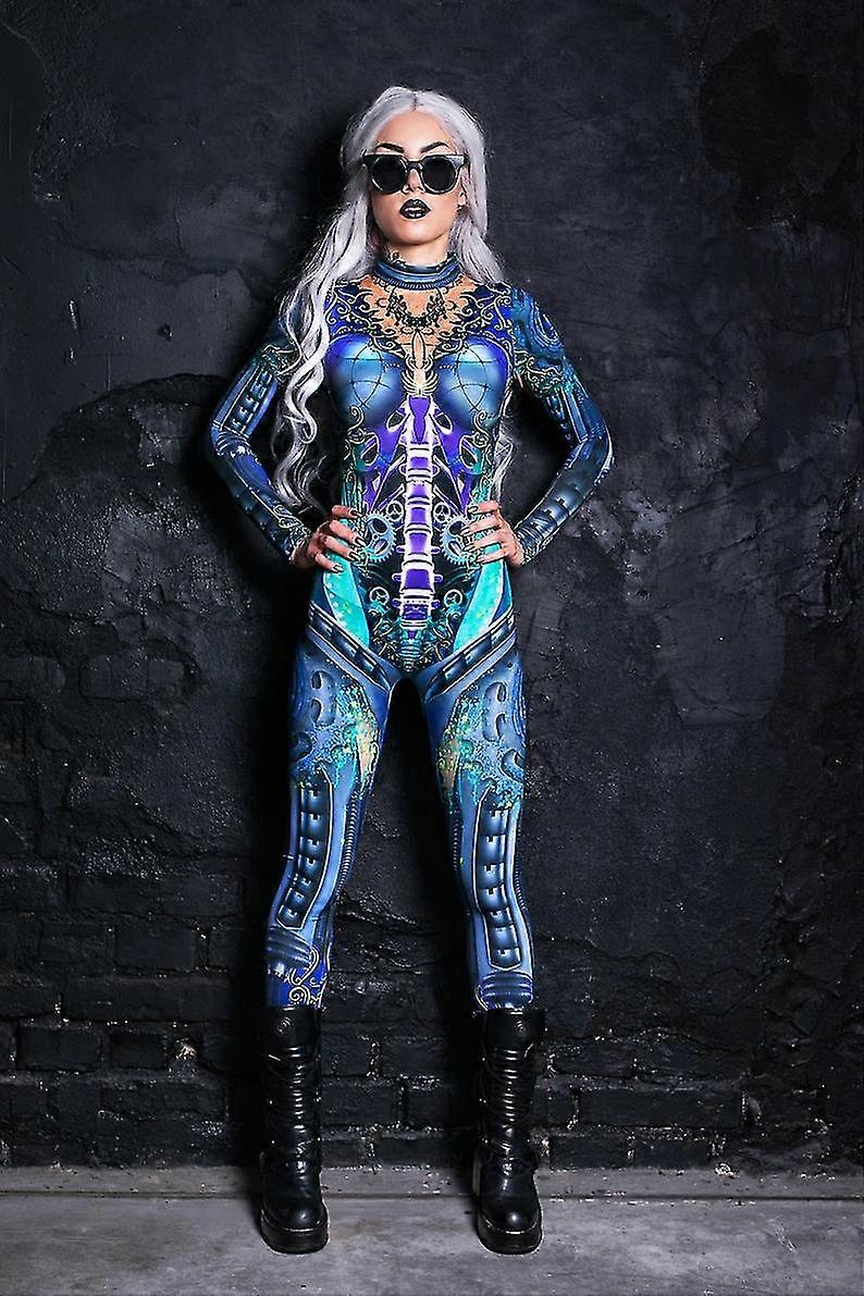 Halloween Skeleton Costume Women, Steampunk Costume, Cosplay Costume ...