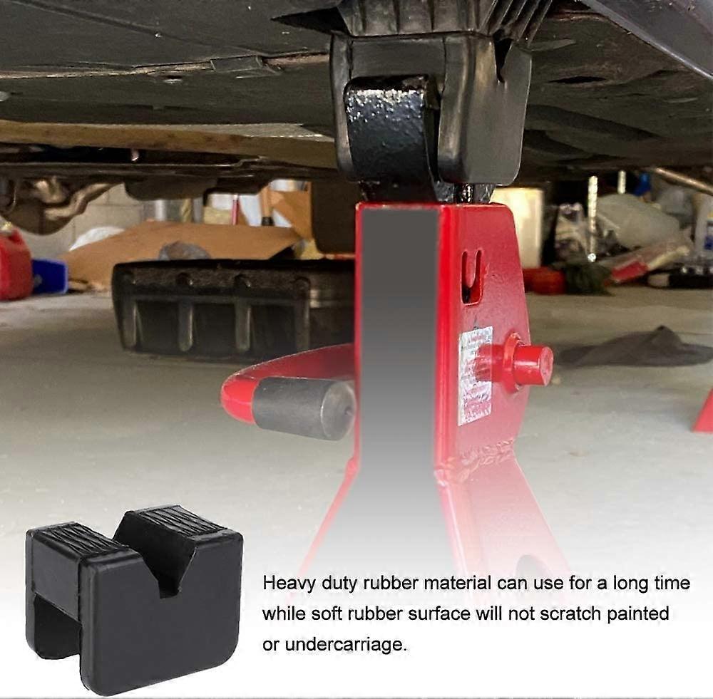 4 Pack Jack Rubber Pad Adapter for Jack Stand Universal Rubber Slotted ...