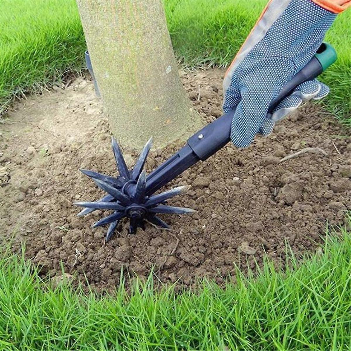 Rotary Tiller Set, Garden Rotary Tiller Handheld Garden Cultivator ...