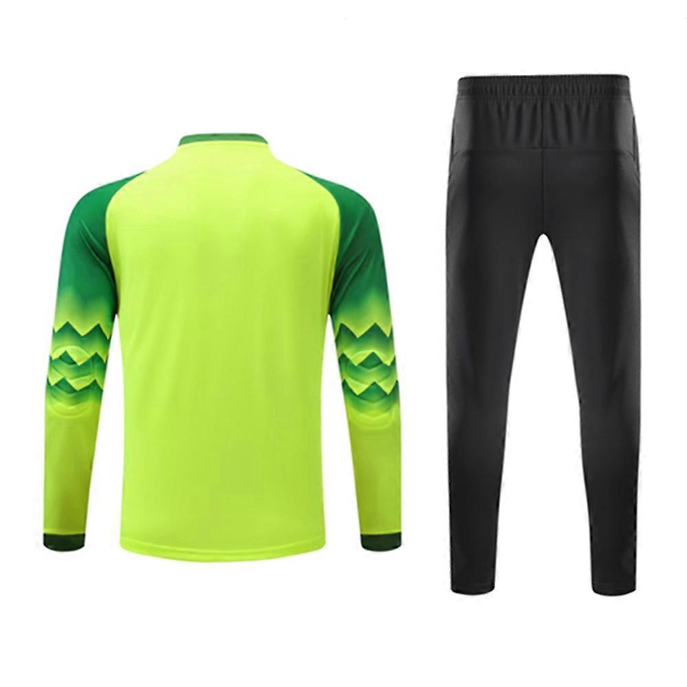 Kids Adult Goalkeeper Soccer Jersey Set Tracksuit Child Men Goalie ...