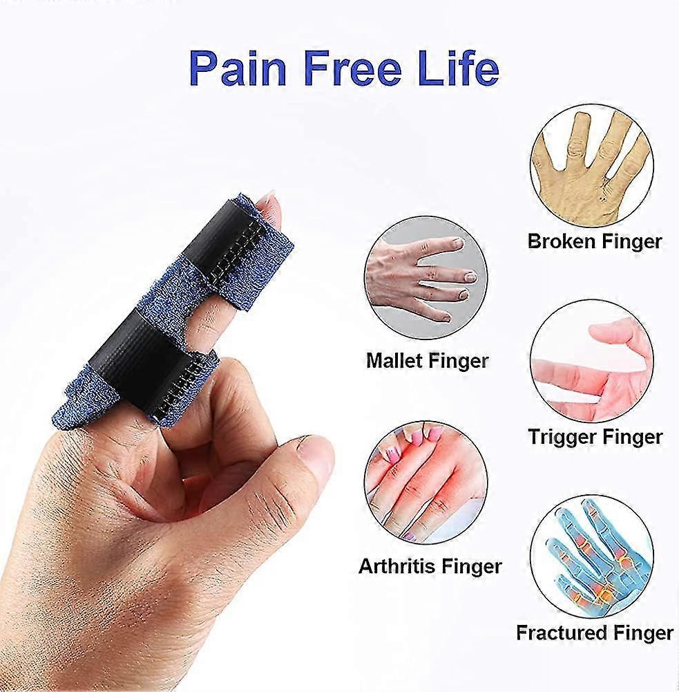 2 Pcs Finger Splints,Finger Support - Finger Splint With Adjustable ...