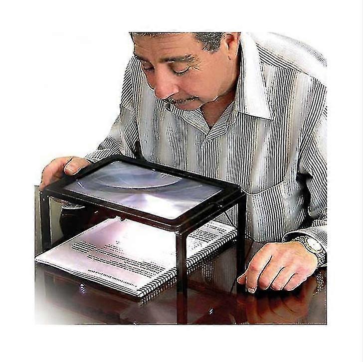 Large Magnifying Glass With Led Light Magnifier Reading Aid Lens ...