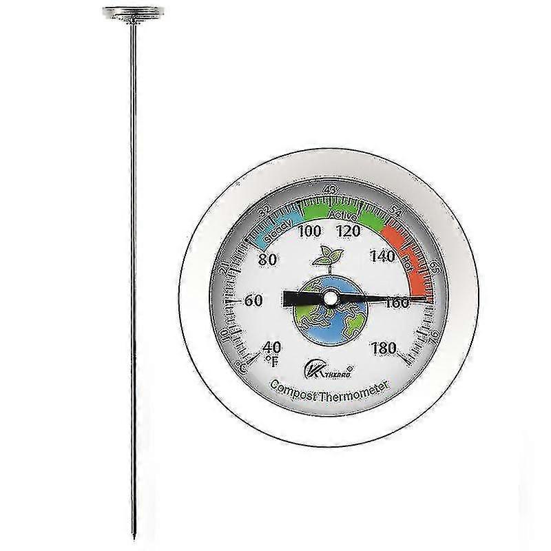 Compost Thermometer Stainless Steel Dial Ideal Composting Soil ...