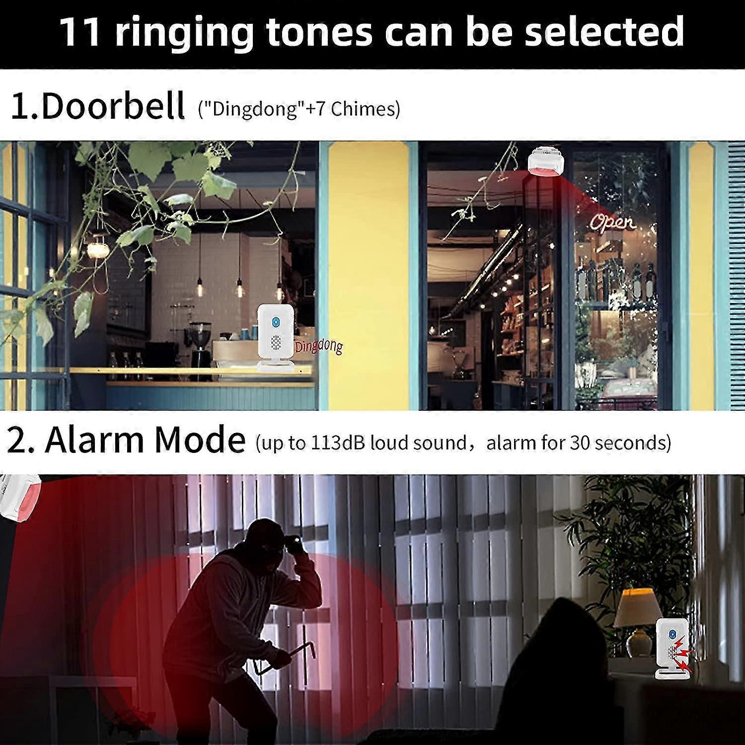 Motion Sensor Driveway Alarm, Infrared And Microwave Radar Dual ...