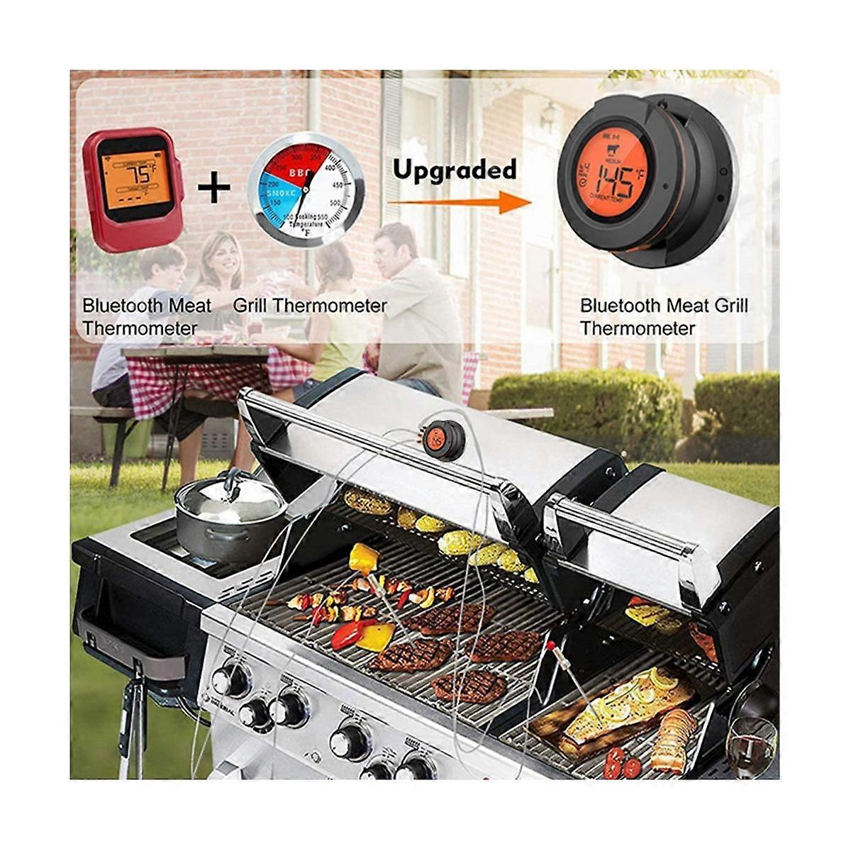 Wireless Digital Bluetooth Smart Barbecue/Oven Grill Meat Thermometer ...