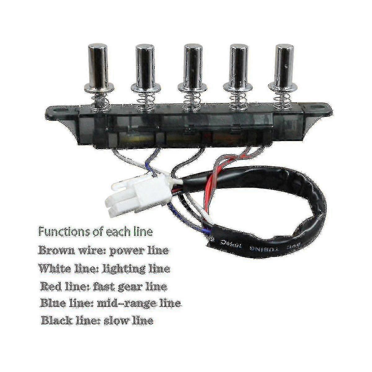 Range Hood 5 Button Switch Button Universal Accessories Switch Control ...