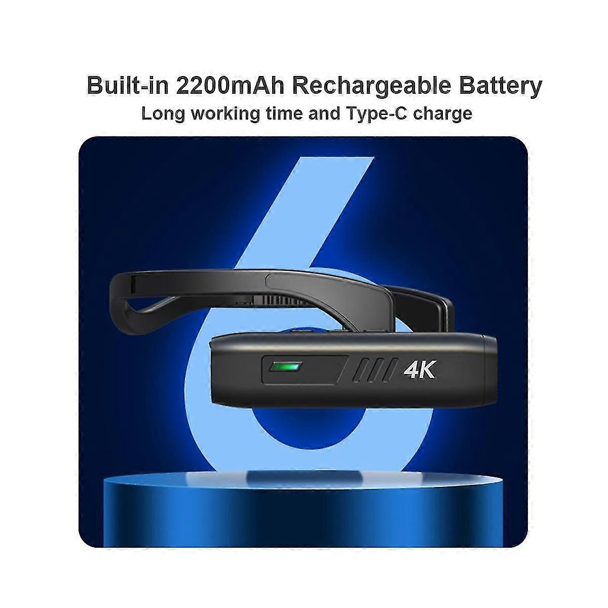 4k 30fps Head Mounted Camera Wearable Wifi Video Camcorder Camera ...