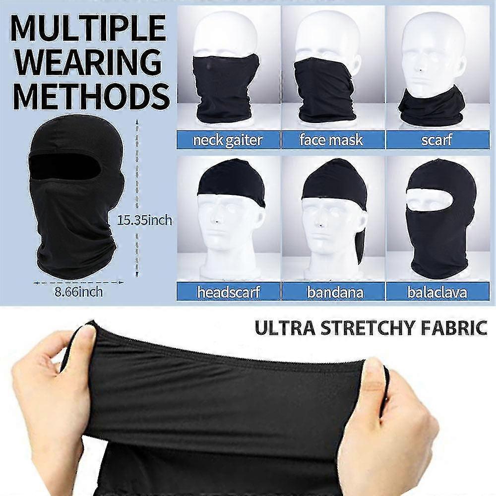 Ski Mask For Men Full Face Mask Balaclava Black Ski Masks Covering Neck ...
