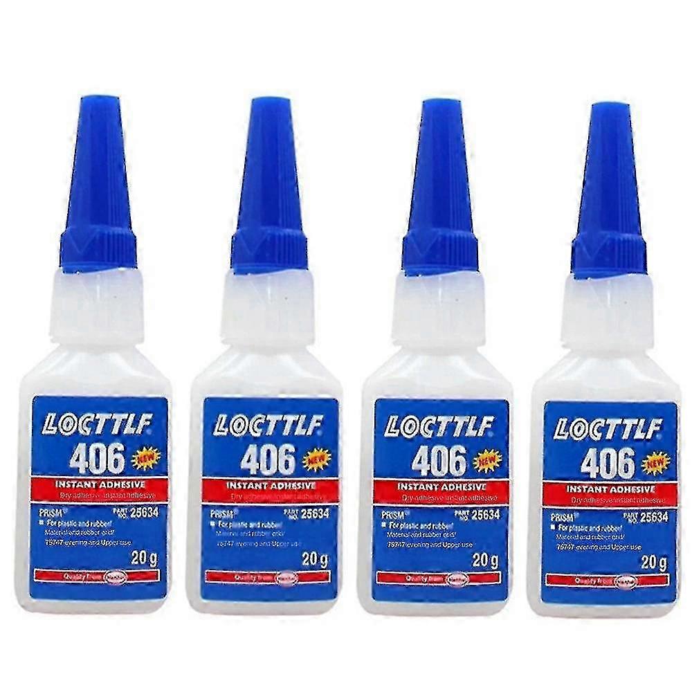 4pcs New Loctite 406 20 Gm Instant Adhesive Super Glue For Plastic ...