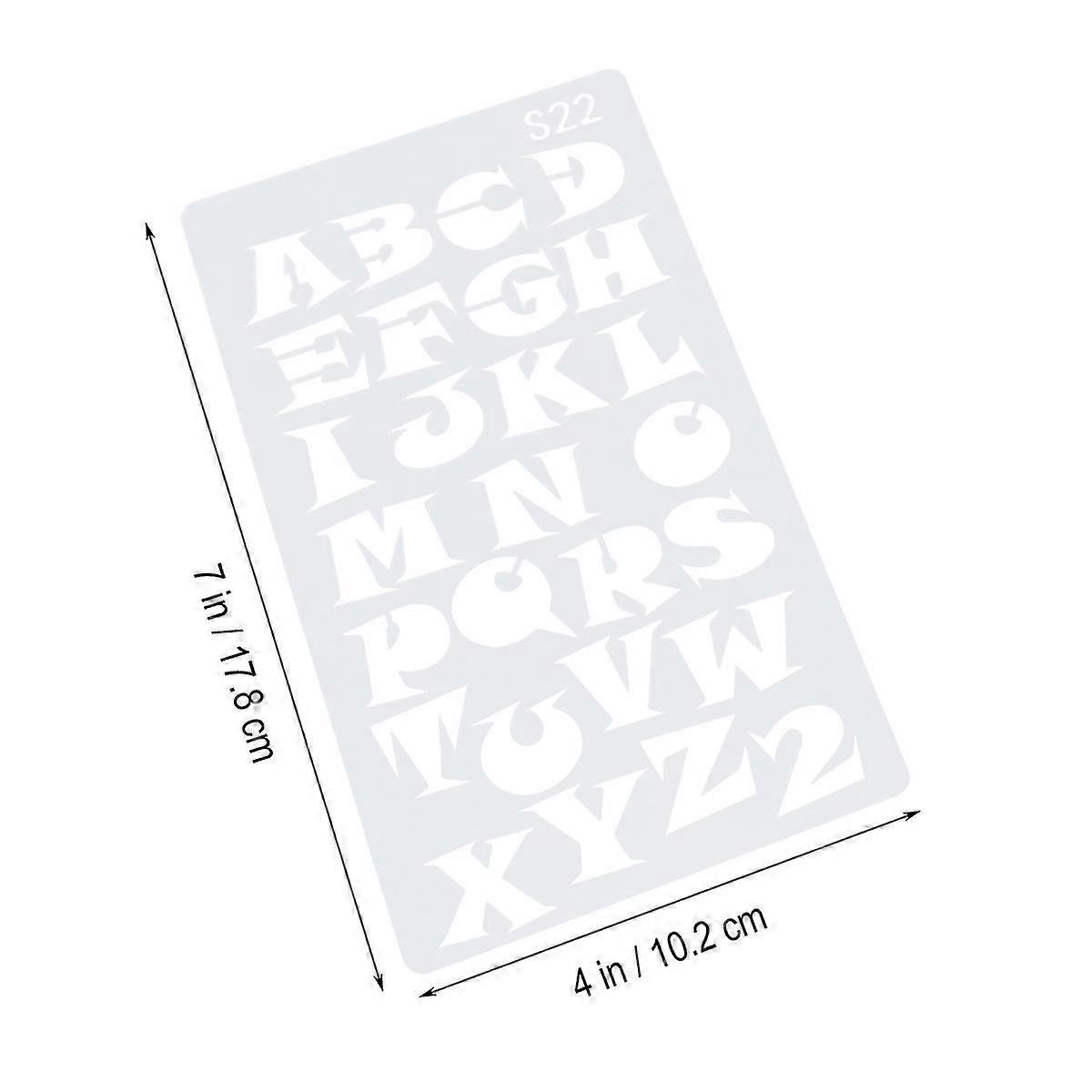 24 Pcs Stencils Kids Craft Drawing Painting Template Alphabet Stencil ...