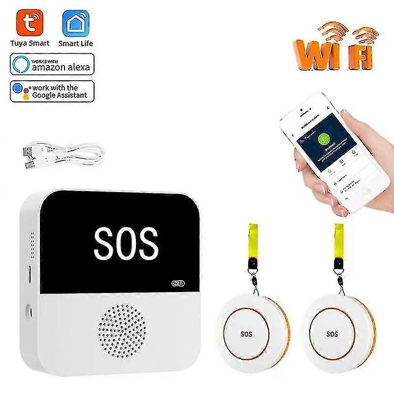 Wireless Wifi Tuya Wifi Sos Button Sensor Old People Emergency Panic ...
