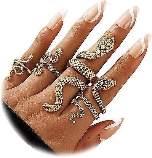 Snake Rings Snake Knuckle Stackable Rings Vintage Snake Finger Joint ...