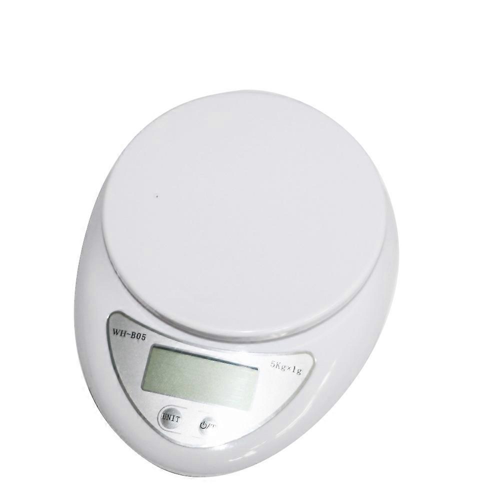 5000g 1g White Scales Kitchen Food Electronic Portable Weight Digital ...